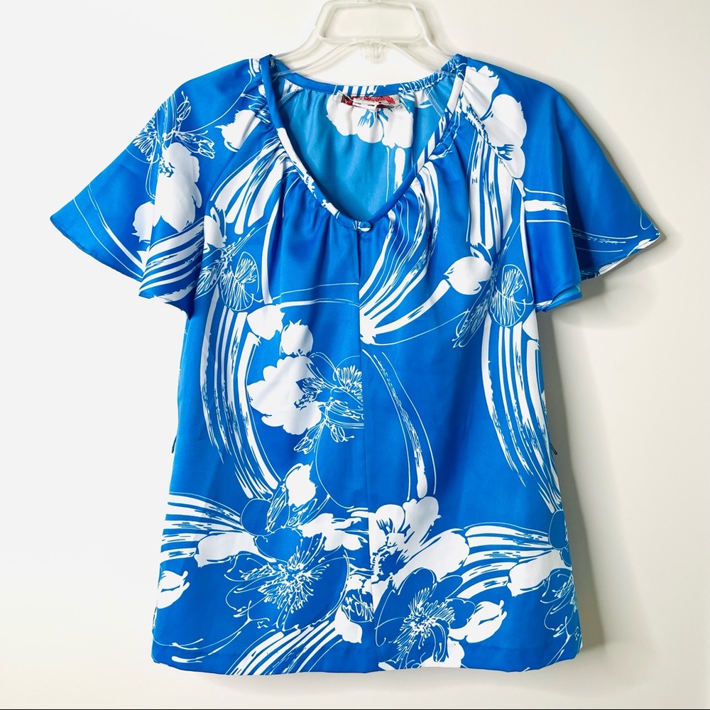 Vintage 70s Nani Of Hawaii Hibiscus Waves Floral Prin… - Gem